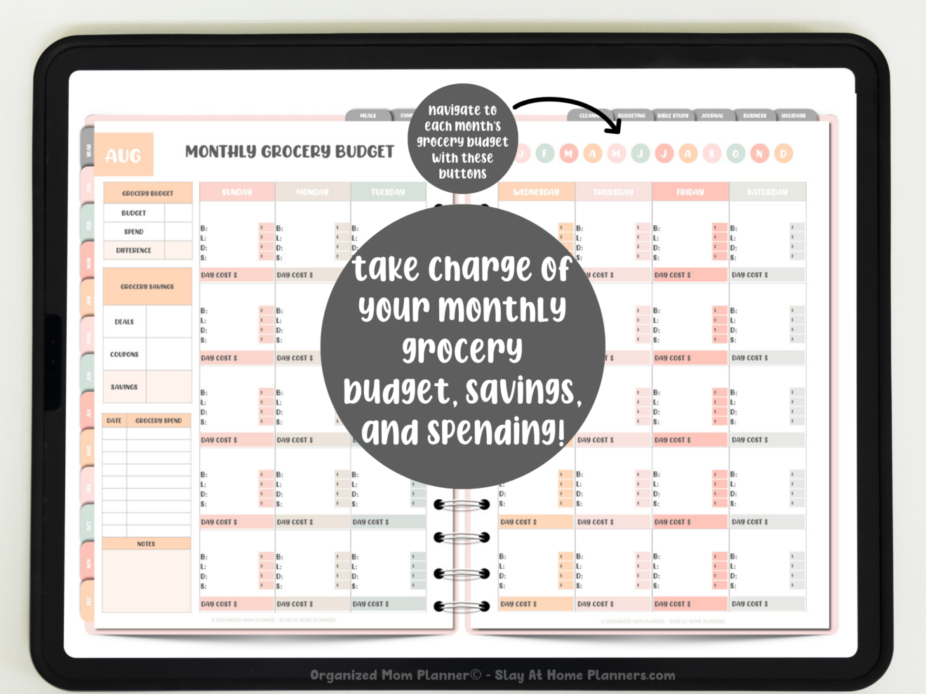Organized Mom Planner - Digital Planning Bundle (Undated)