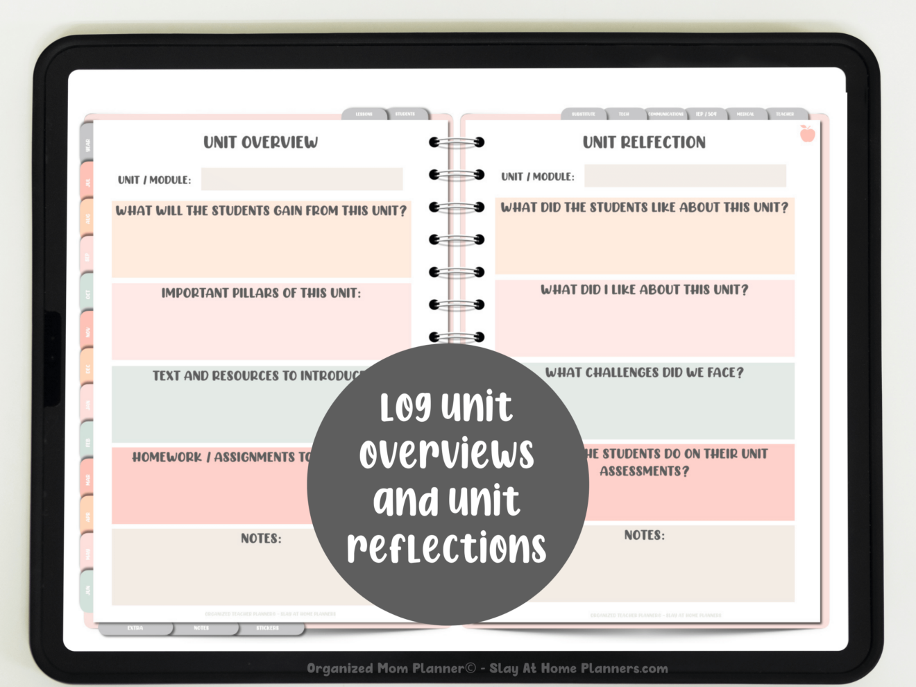 The Organized Teacher Planner - Digital Teacher Planner Bundle