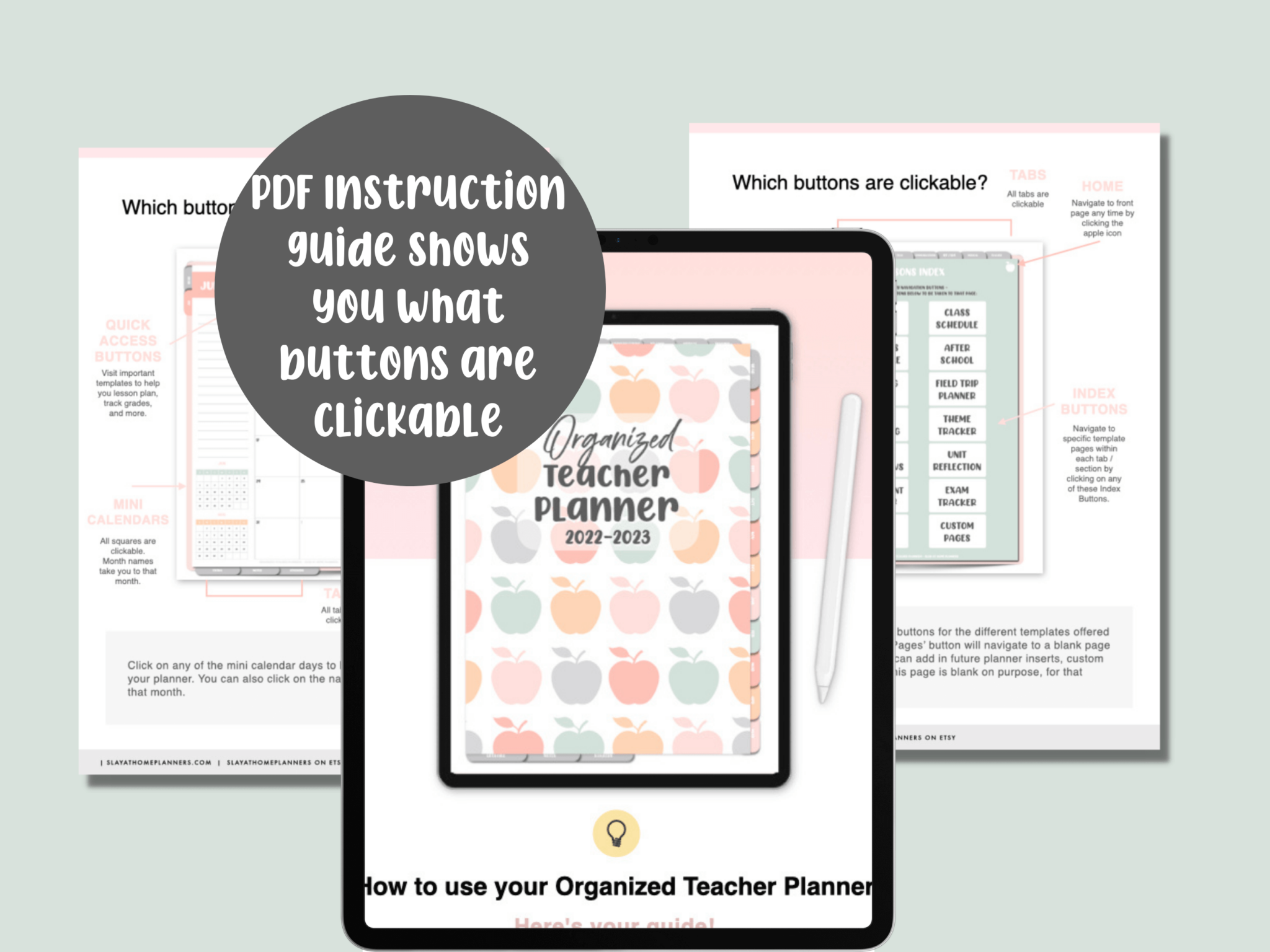 The Organized Teacher Planner - Digital Teacher Planner Bundle