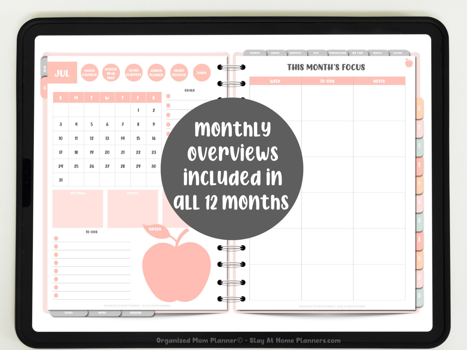 The Organized Teacher Planner - Digital Teacher Planner Bundle