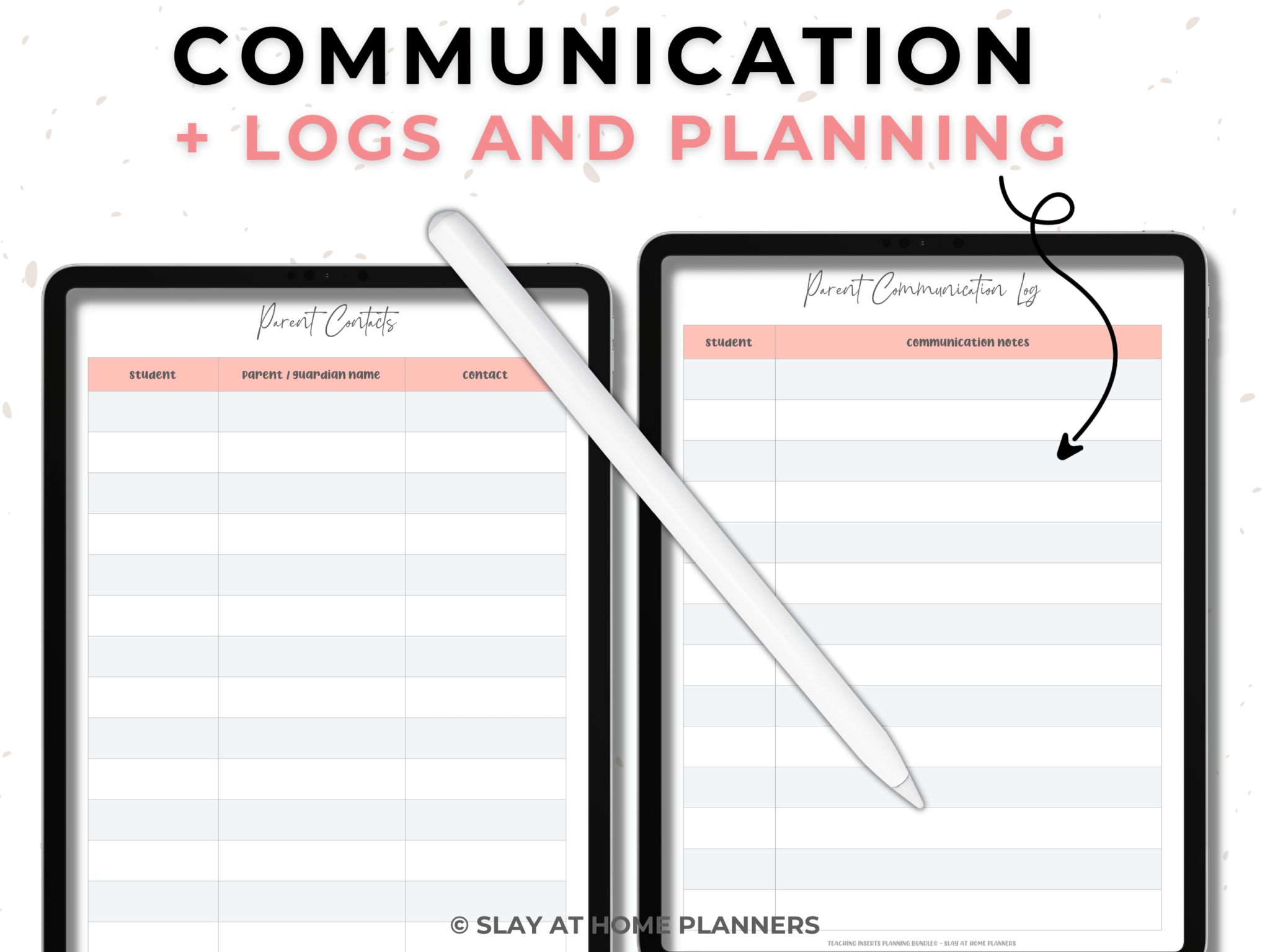 Teacher Inserts - Digital Planner Inserts - Slay At Home Planners