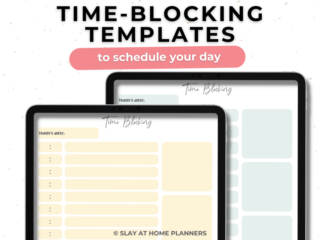 Daily Digital Planner Inserts - Slay At Home Planners