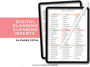 Cleaning Digital Planning Inserts - Slay At Home Planners