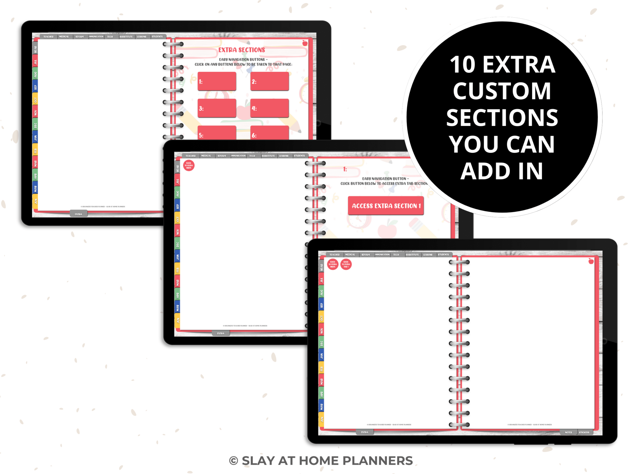 The Organized Teacher Planner - Digital Teaching Planner Bundle
