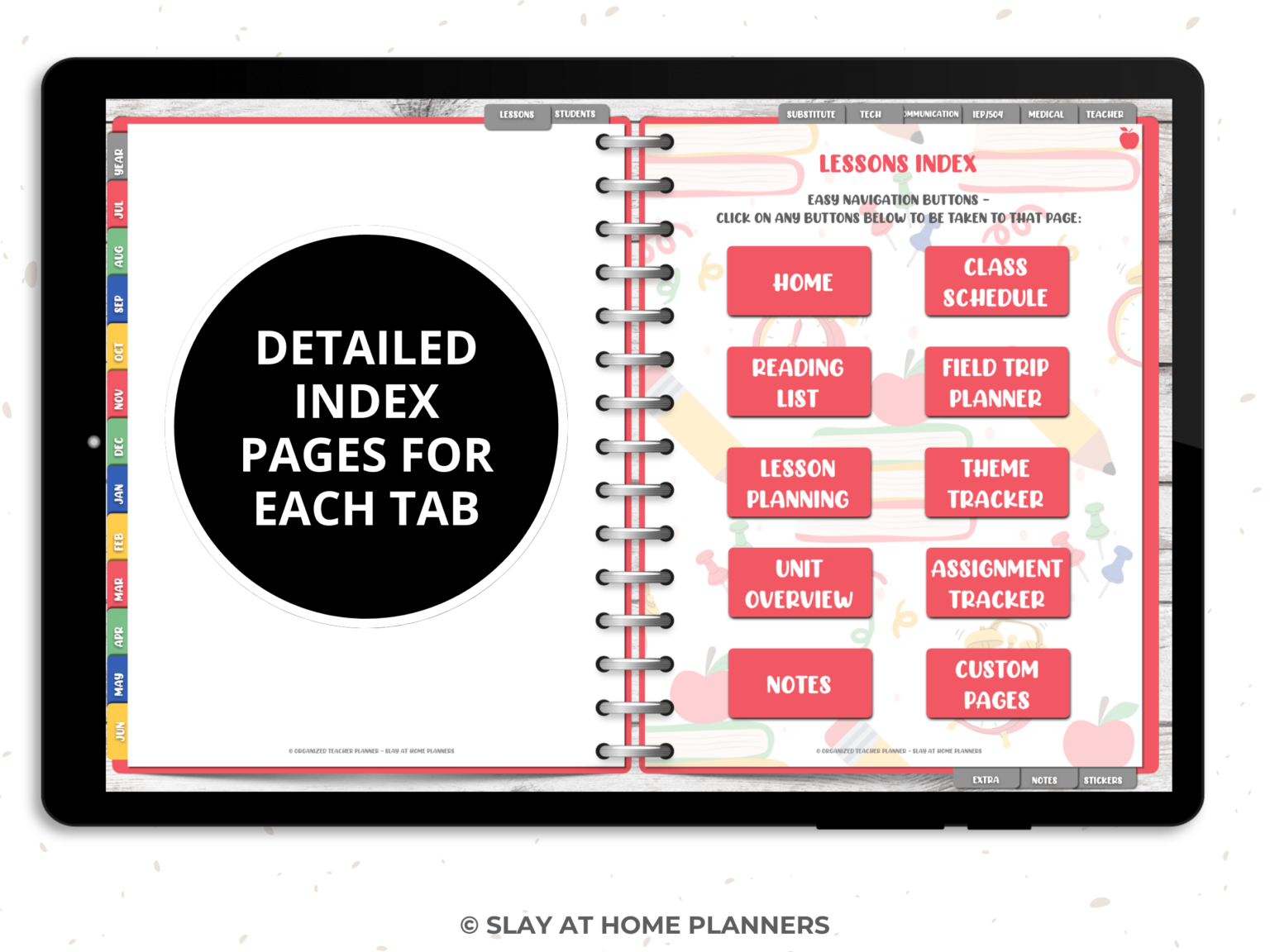 The Organized Teacher Planner - Digital Teaching Planner Bundle