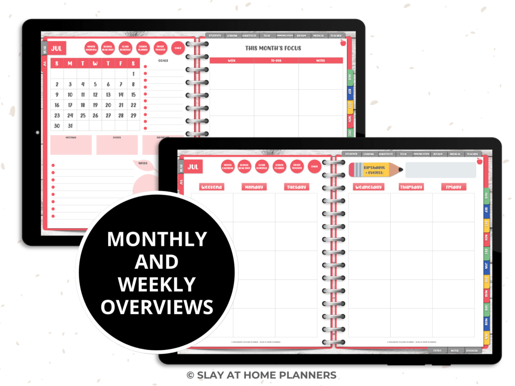 The Organized Teacher Planner - Digital Teaching Planner Bundle